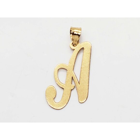 Jewelry | Script Letter A Pendant 14k Gold | Poshmark